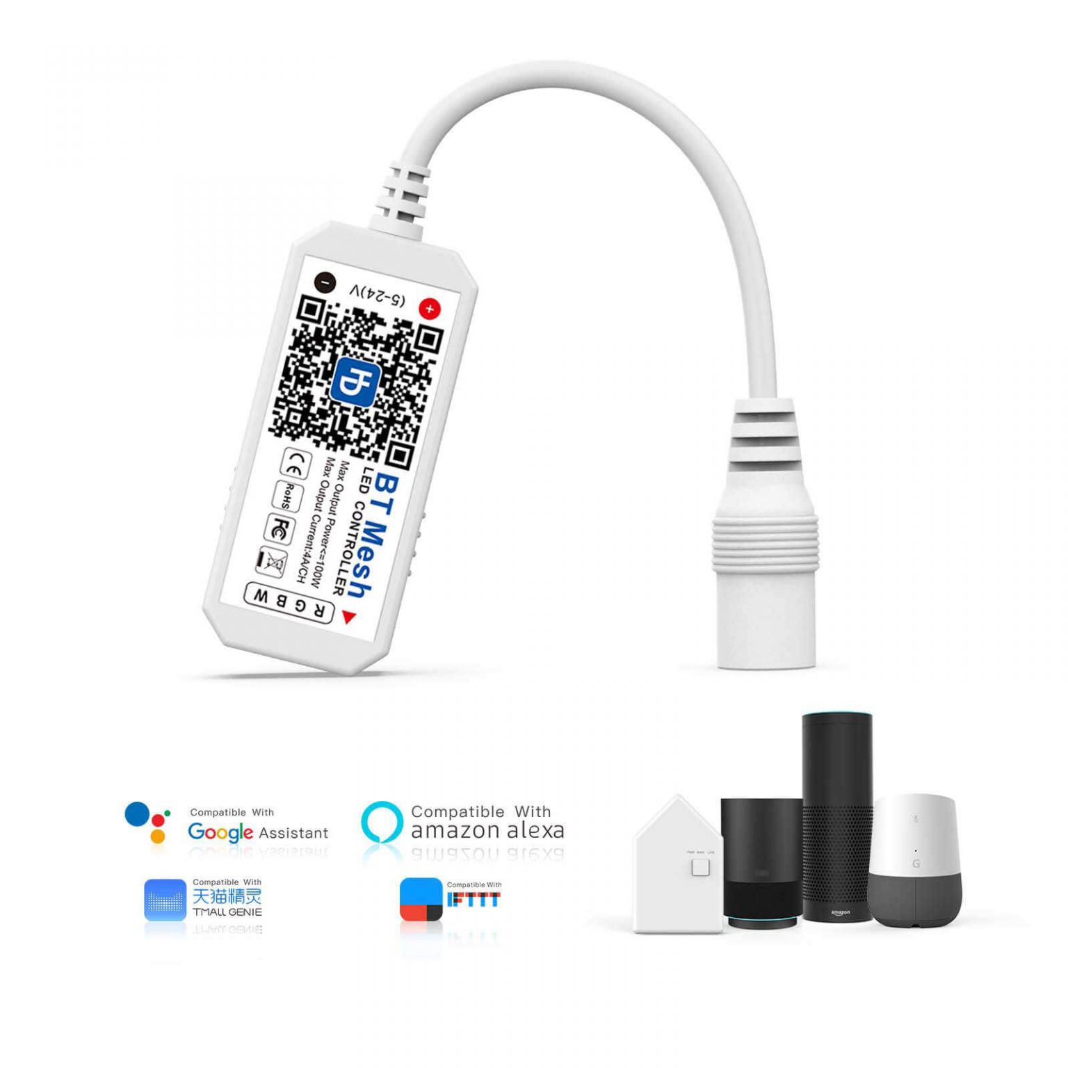 DC 5-24V Mini Bluetooth RGB LED Controller for RGB/RGBW LED strip ...