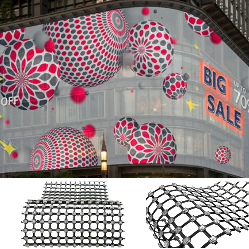 LED Mesh Screen | Ultra-Light, Transparent & IP67 for Outdoor Displays