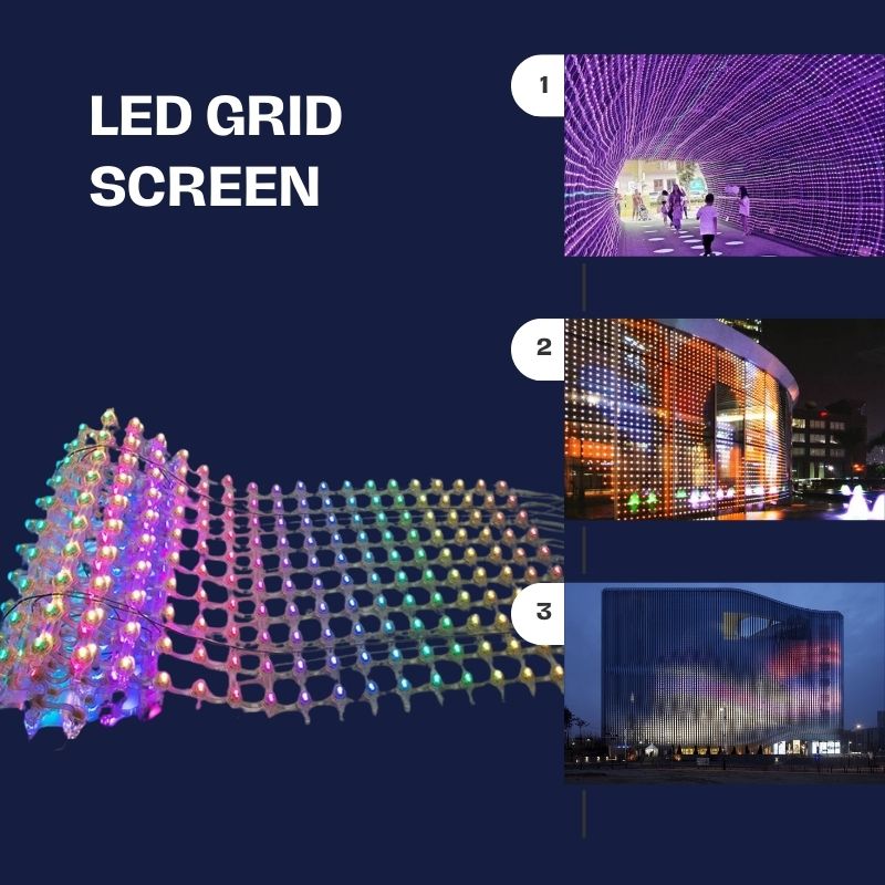 LED Mesh Screen | Ultra-Light, Transparent & IP67 for Outdoor Displays