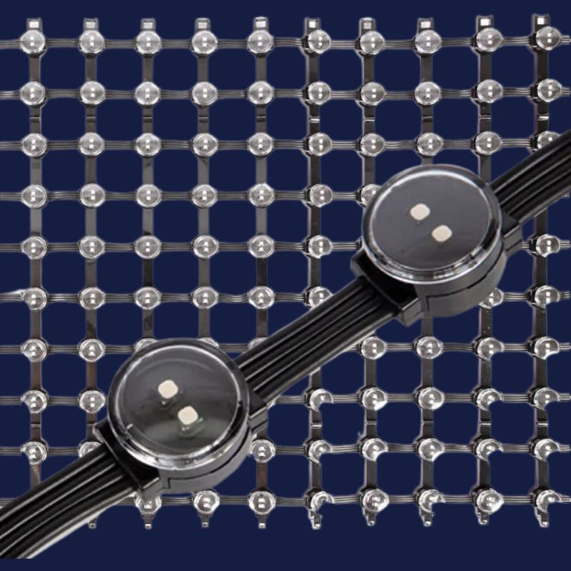 Flexible LED Mesh Display for Building Facades & Advertising | Up to 80 ...