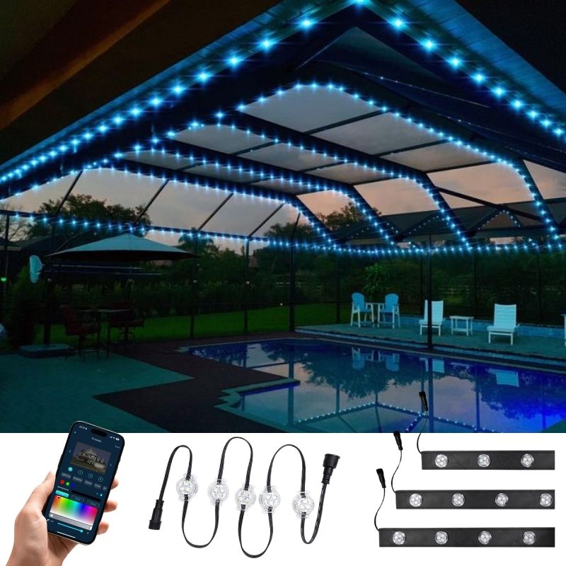 Permanent Pool Cage Lighting & Screen Enclosure Lighting - LED ...